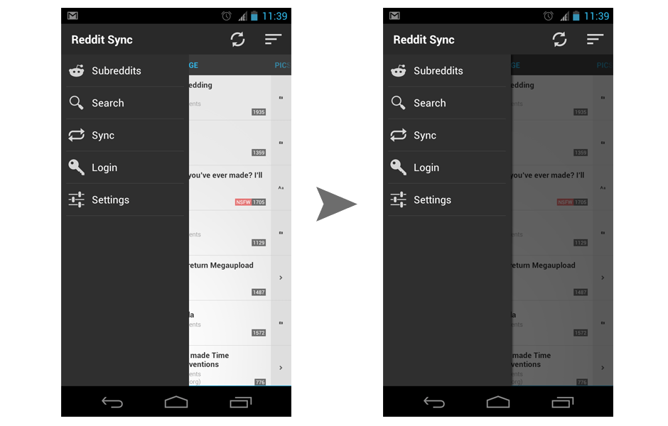 Side Navigation UI Pattern in Android – #androiduiux