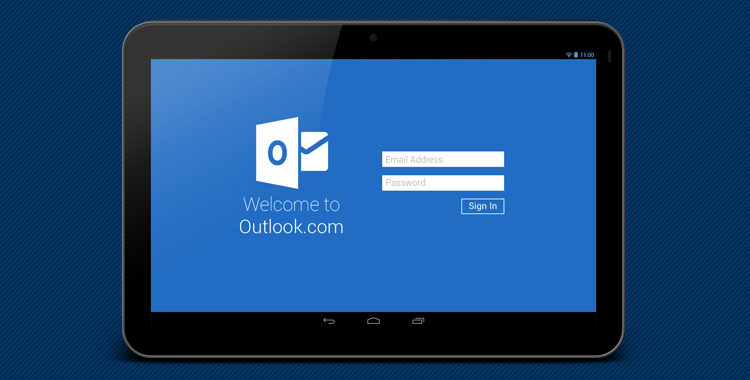 Outlook.com App Redesign – Tablet Version – #androiduiux