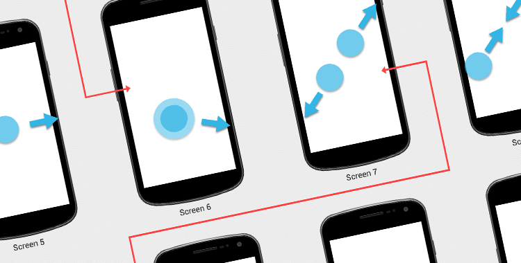 Wireframe Screen Flow Template [Free Download] – #androiduiux