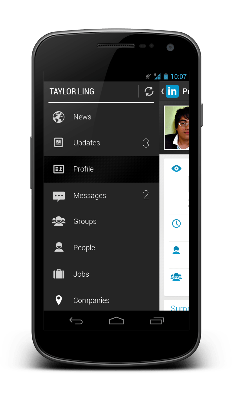 LinkedIn Redesigned – #androiduiux