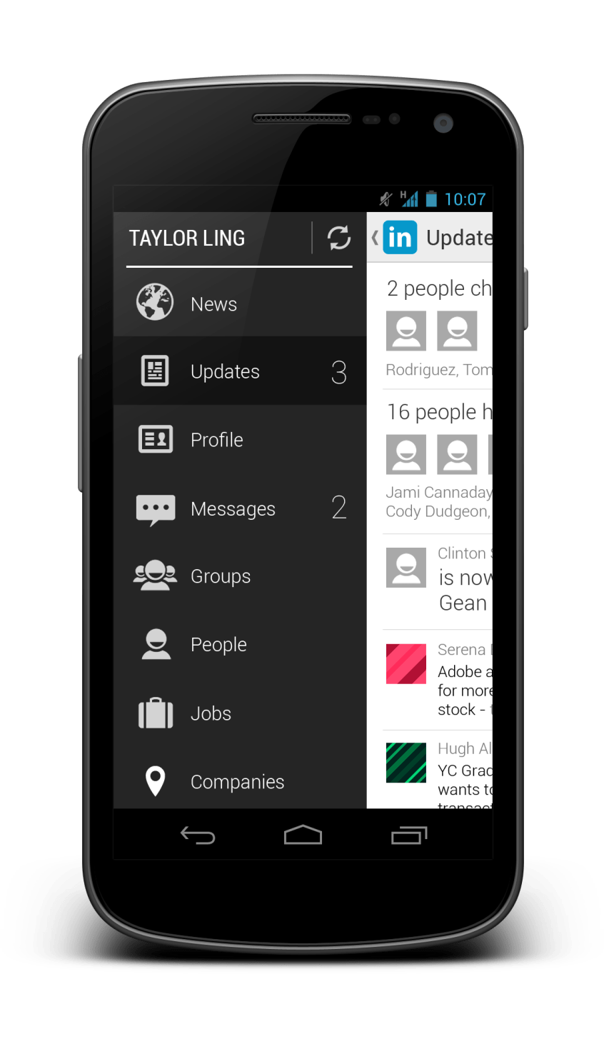 LinkedIn Redesigned – #androiduiux