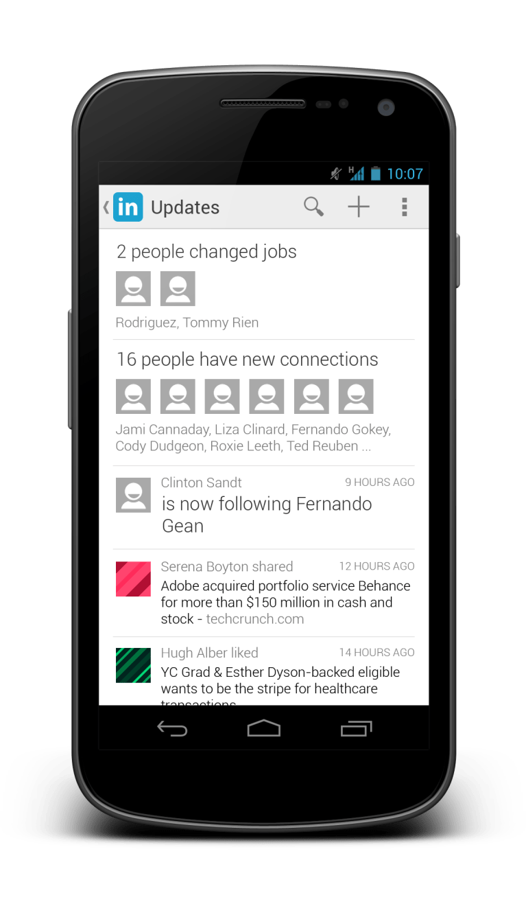 LinkedIn Redesigned – #androiduiux
