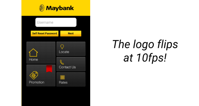 An example of really bad mobile app design – Maybank2u – #androiduiux